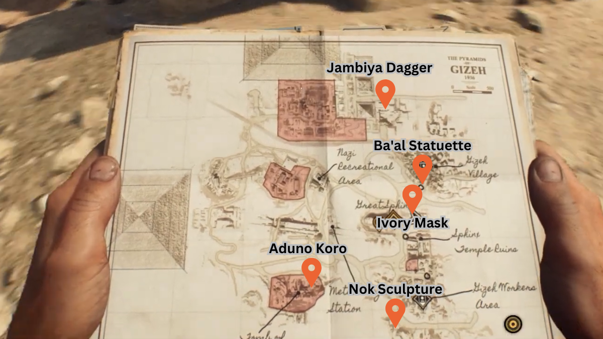 印第安纳·琼斯（Indiana Jones＆The Great Circle）：所有5个丢失的非洲文物 - 幻核领域